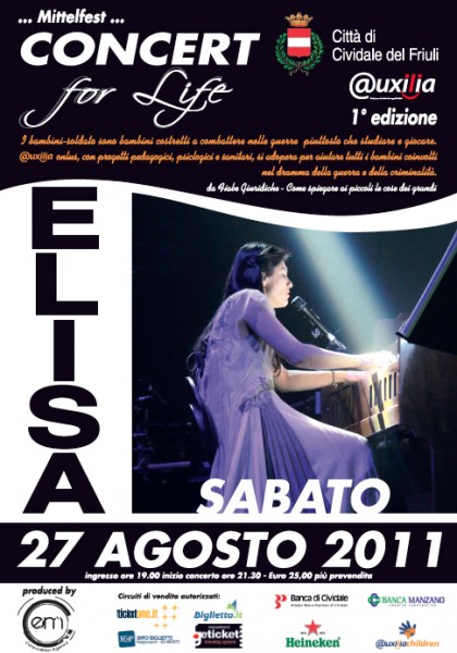 Elisa in concerto per i bambini soldato - RB Casting